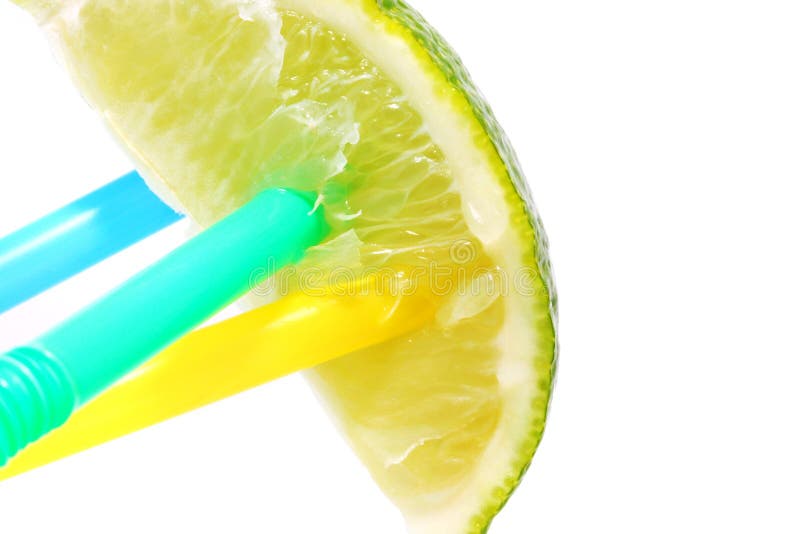 Colored tubules in lime stock image. Image of object - 11530967