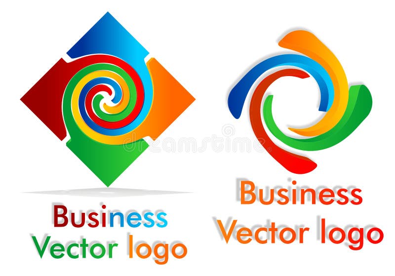 Colored twist logo stock vector. Illustration of creative - 24839897