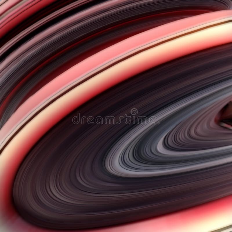 Colored Twisted Shape. Computer Generated Abstract Geometric 3D Render ...