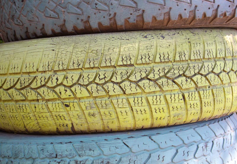 Colored tyres stock image. Image of wheel, tyres, pile - 75944797