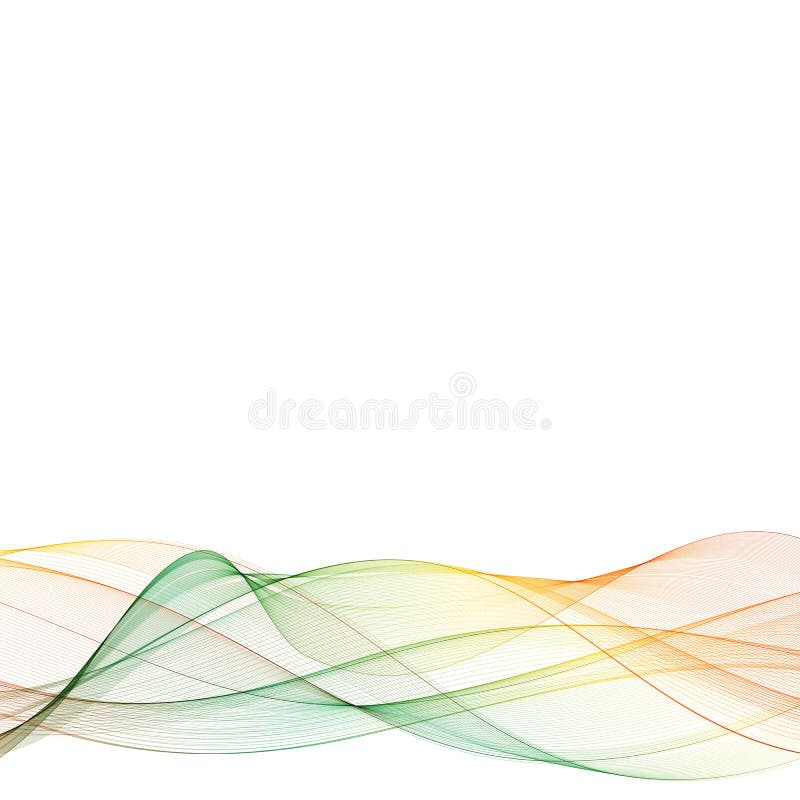 Colored Undulating Lines. Abstract Illustration. Vector Background ...