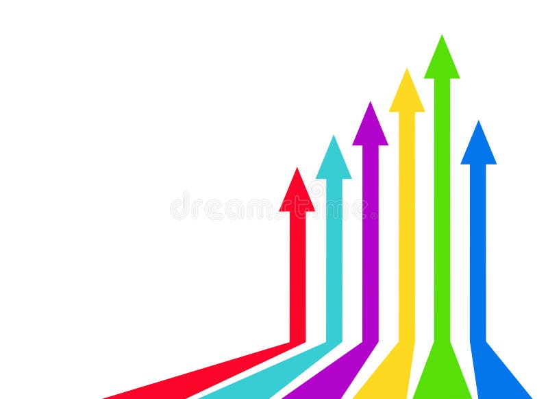 Up Arrow. Business Analytics. Percentage Growth. Colored Arrows ...