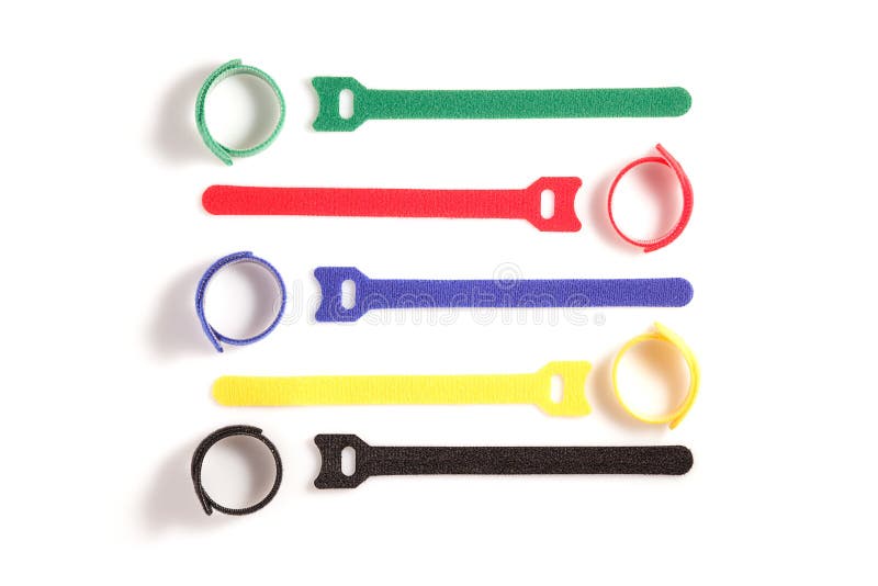 Colored velcro clamps stock photo. Image of velcro, fastener - 108122050