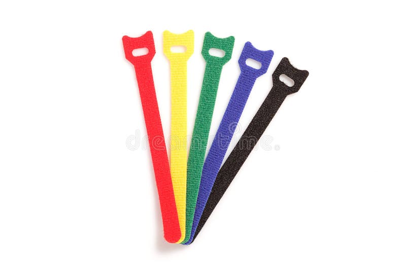 Colored velcro clamps stock photo. Image of velcro, fastener - 108122050