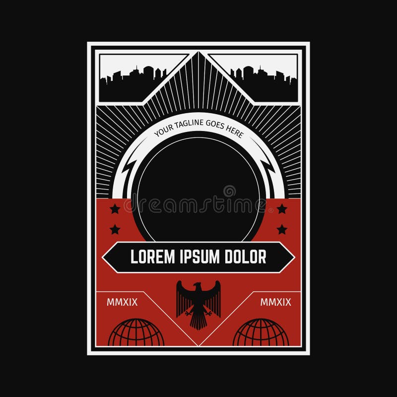 PROPAGANDA POSTER BACKGROUND Stock Vector - Illustration of history ...