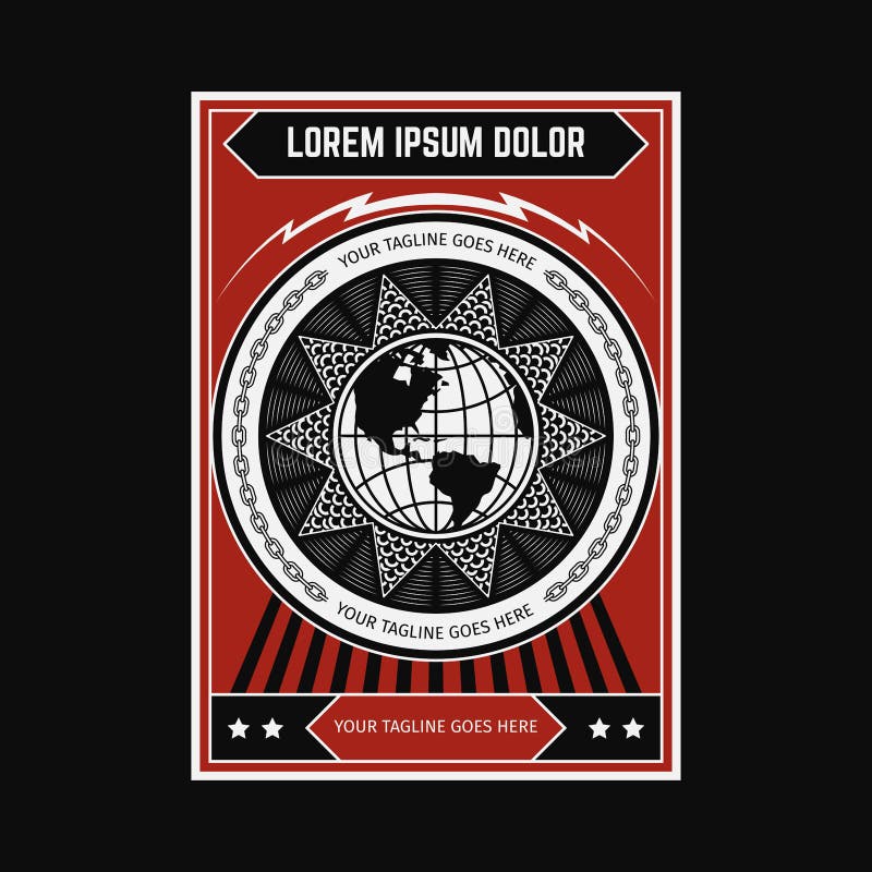 PROPAGANDA POSTER BACKGROUND Stock Vector - Illustration of culture ...