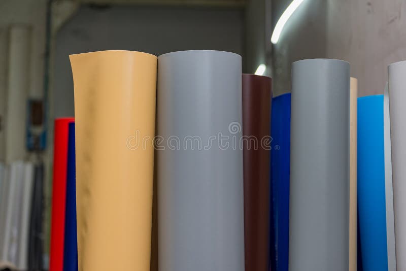 Colored Vinyl Car Wrapping or Plotter Cutting Sticker Foil Film Rolls ...