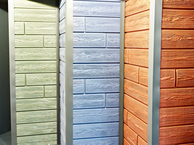 Vinyl Siding Panels in Store Stock Image - Image of plastic, store ...