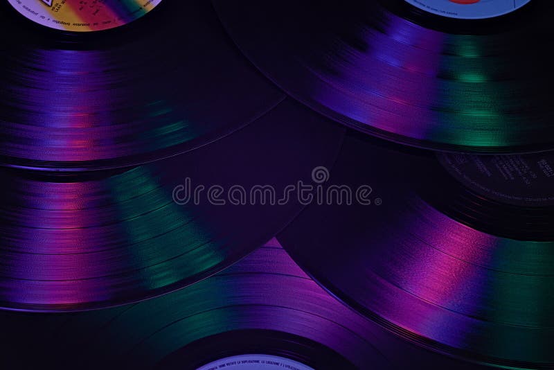 Colored vinyls stock image. Image of plastic, record - 234727829