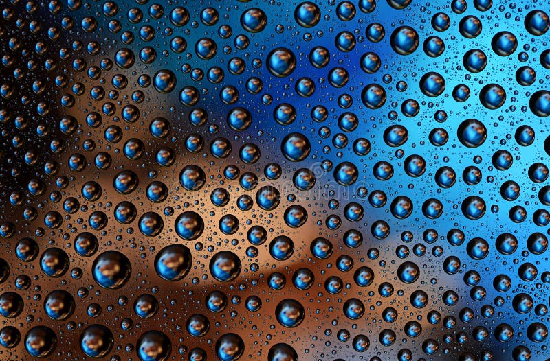 Colored Water Drops stock image. Image of abstract, dewy - 119485887