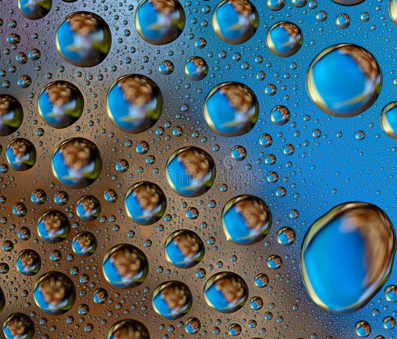 Colored Water Drops stock image. Image of clear, liquid - 144476805
