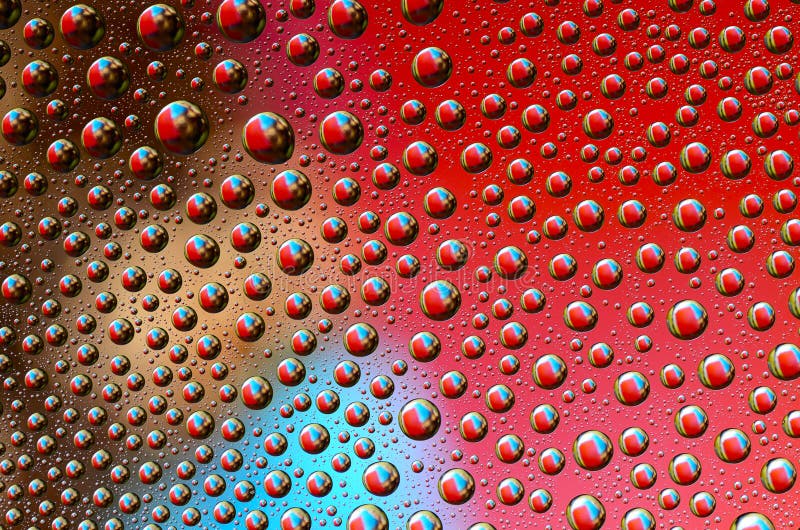 Colored Water Drops stock photo. Image of rain, clear - 44261926