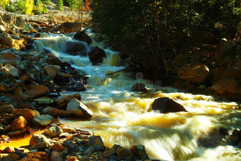 Colored water/ stock photo. Image of ourey, boulders - 48455934