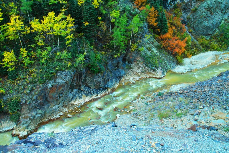 Colored water/ stock photo. Image of nature, boulders - 48456102