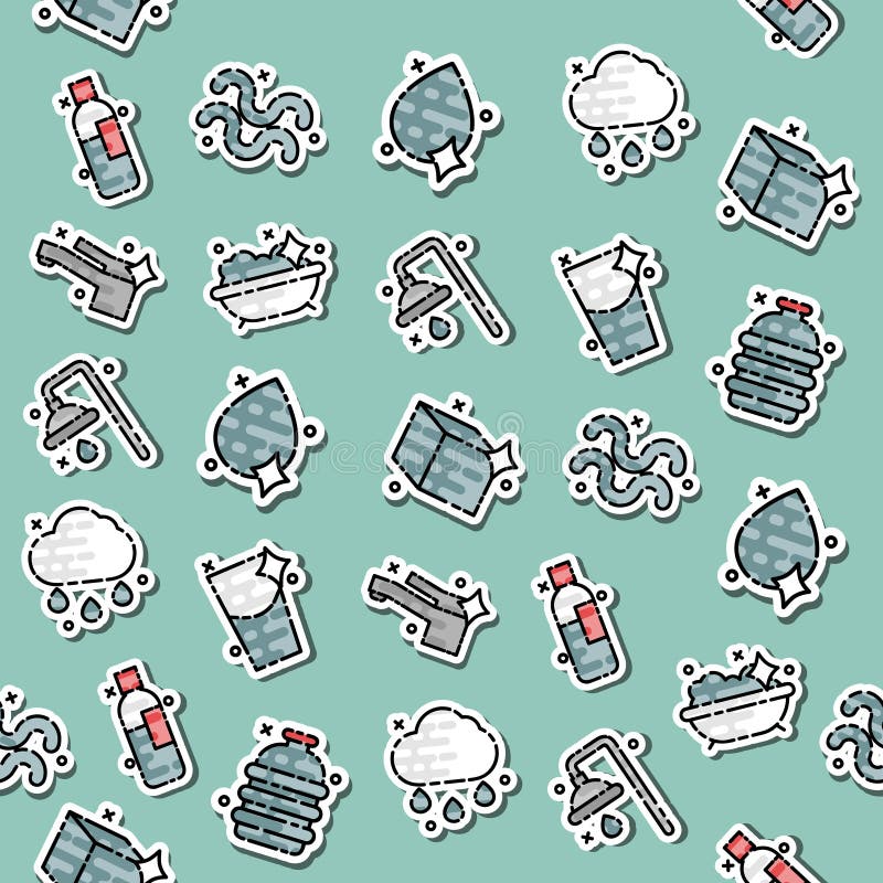 Colored water pattern stock vector. Illustration of paint - 91952395