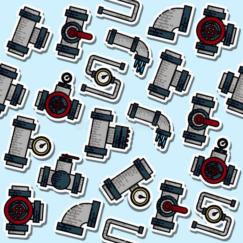 Water pipes sketch stock vector. Illustration of conduit - 25790695