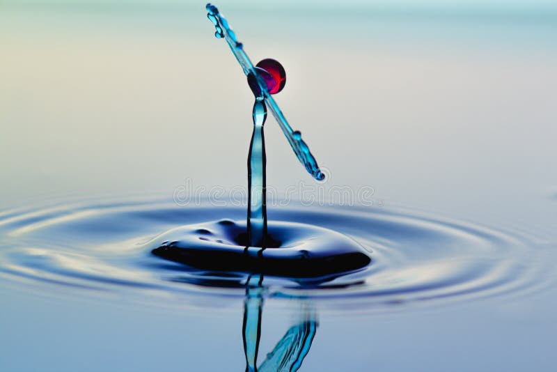 Colored Water Splash, Background of Drop Falling into the Water Stock ...