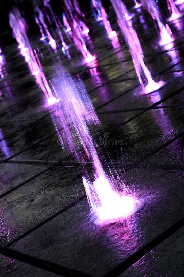 Colored water splash stock image. Image of leisure, fountains - 130404929