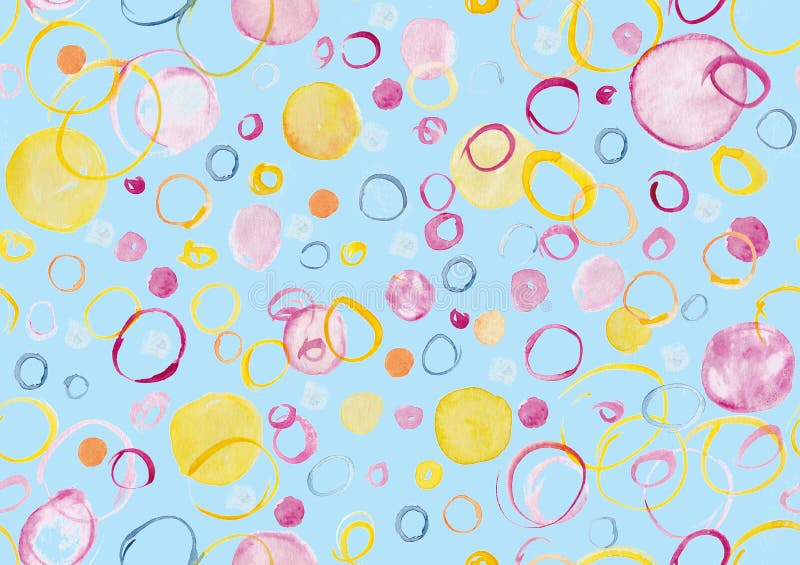 Watercolor Seamless Pattern with Bubbles Stock Illustration ... Watercolor Seamless Pattern with Bubbles Stock Illustration ...
