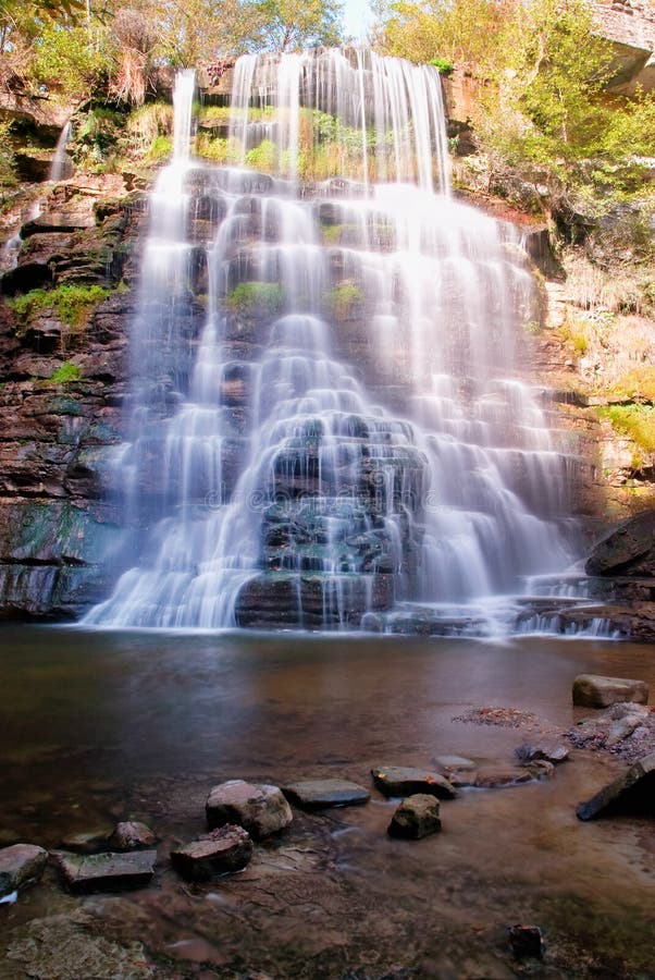 Colored waterfall stock image. Image of leaf, green, musk - 14232303