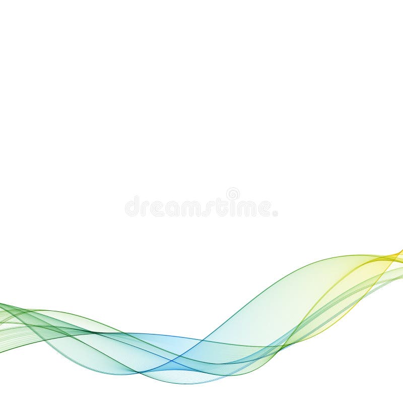 Colored Wave. the Movement of a Colored Wave on a White Background. Eps ...