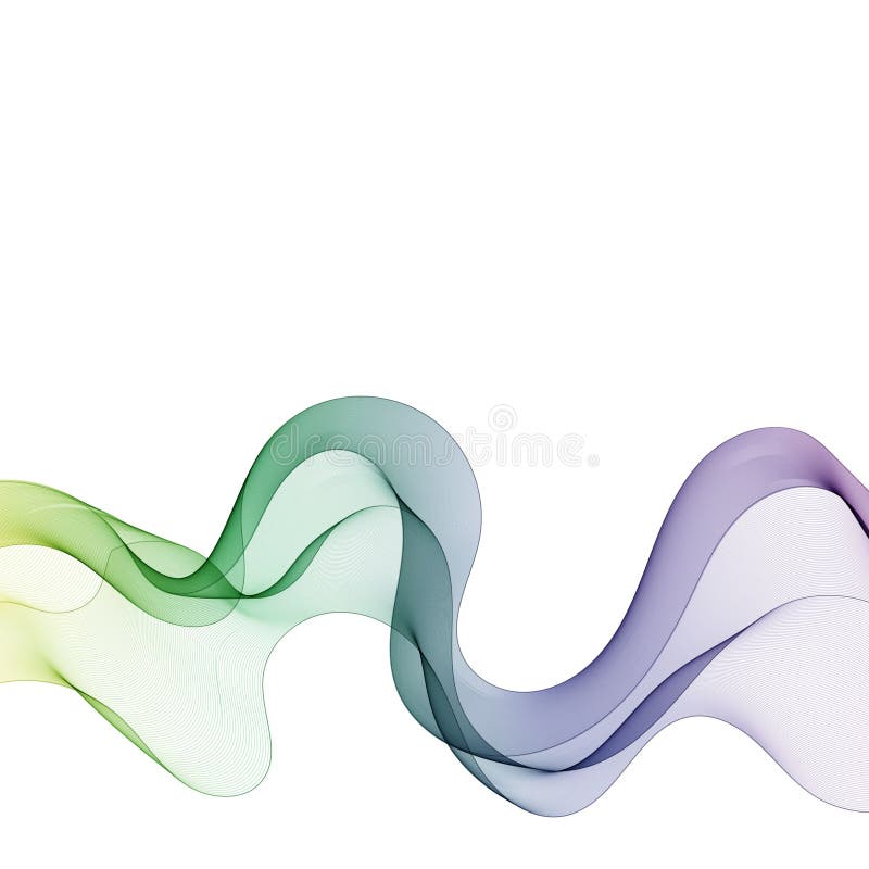 Colored Wave Pattern. Vector Modern Wave. Decor Element. Background ...