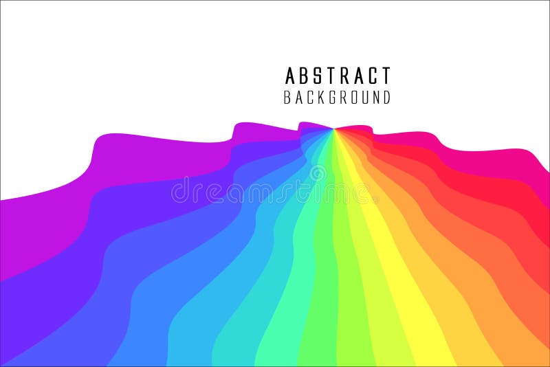Colored Wavy Abstract Graphics, Vector Background Stock Vector ...