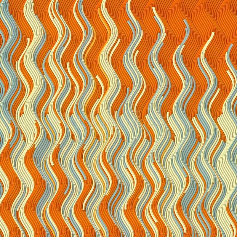 Abstract Orange Background, With Wavy Pattern. Stock Illustration ...