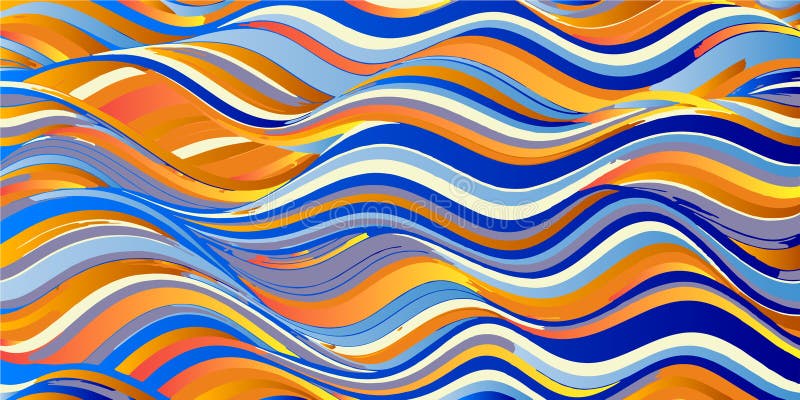 Colored Wavy Stripes. Background of Multicolored Wavy Stripes Stock ...