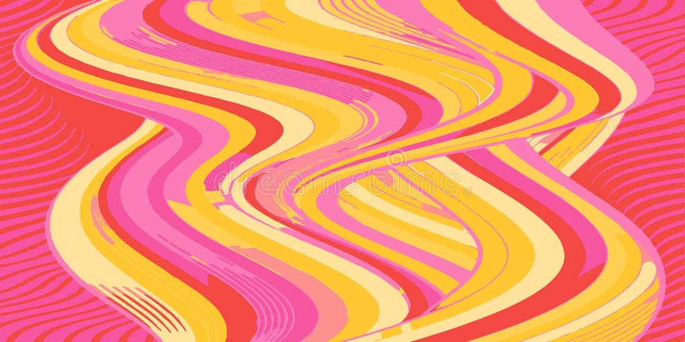 Colored Wavy Stripes. Background of Multicolored Wavy Stripes Stock ...