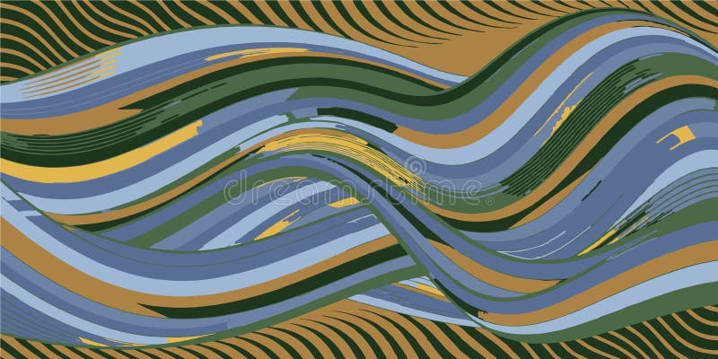 Colored Wavy Stripes. Background of Multicolored Wavy Stripes Stock ...