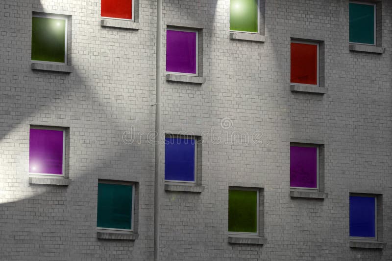 Colored windows stock photo. Image of perspective, background - 25085132