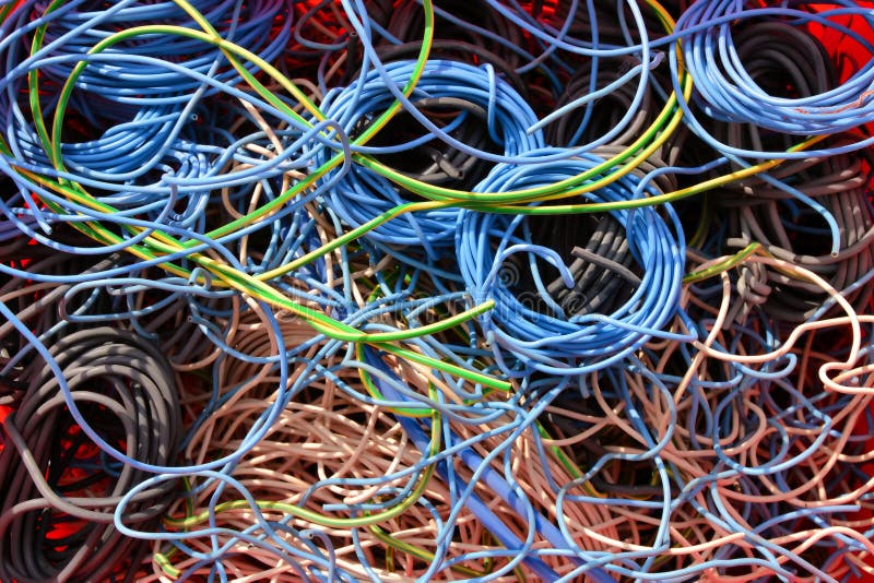 Colored wire stock photo. Image of element, manufacturing - 39821742