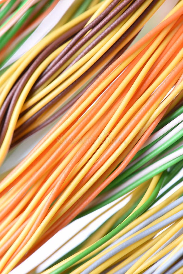 Colored wire closeup stock photo. Image of background - 88284068