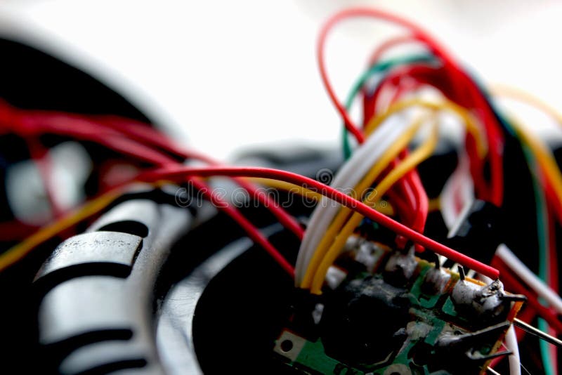 Colored wires. stock photo. Image of entangled, clutter - 96250008