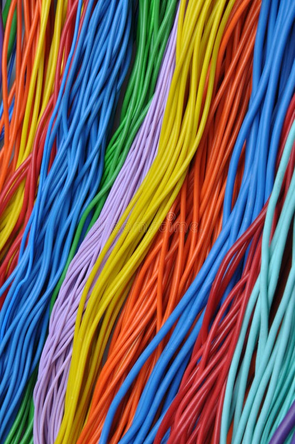 Rainbow Color Network Cables Stock Photos - Free & Royalty-Free Stock ...