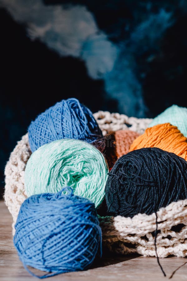 Wool Hand Made Craft Objects Stock Photo - Image of lana, colorful ...