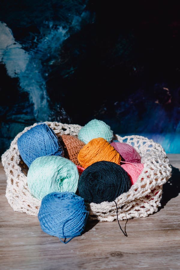 Wool Hand Made Craft Objects Stock Photo - Image of lana, colorful ...