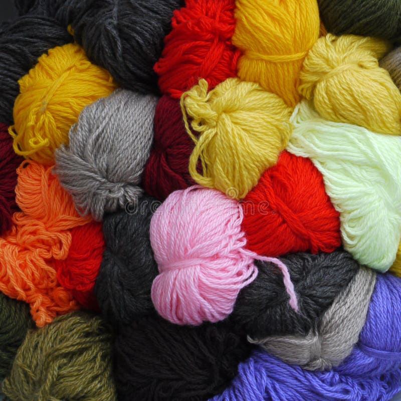 Colored wool stock photo. Image of background, fiber - 19266330