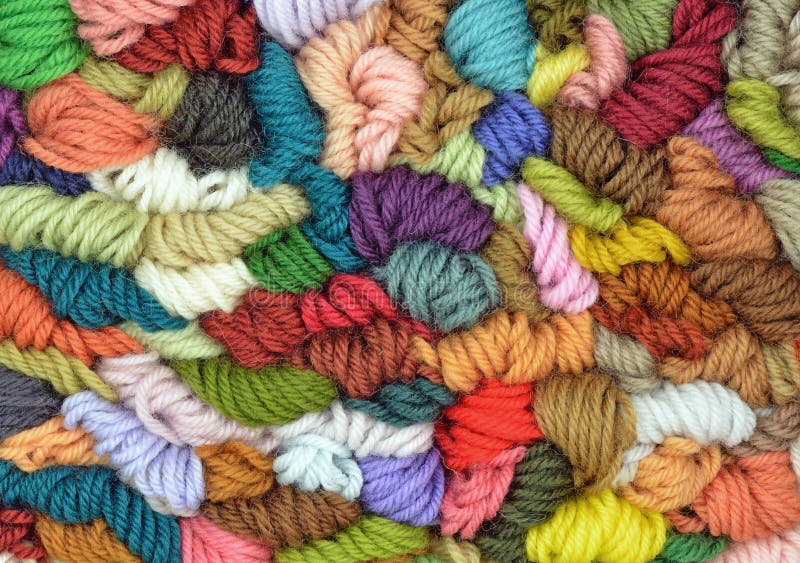 Multicolored Wool Braid stock image. Image of creative - 4692133