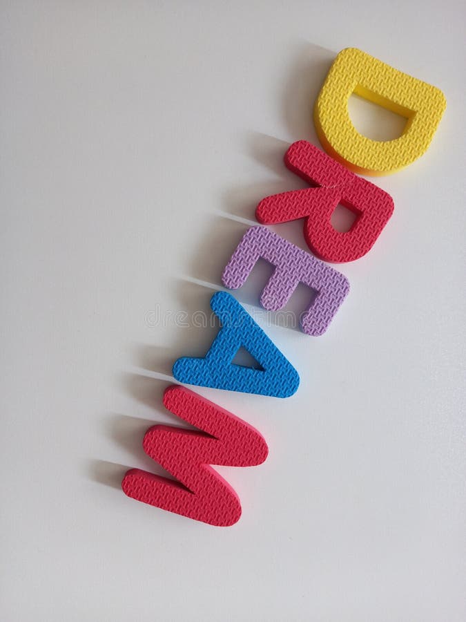 Colored words and alphabet stock photo. Image of font - 200929130