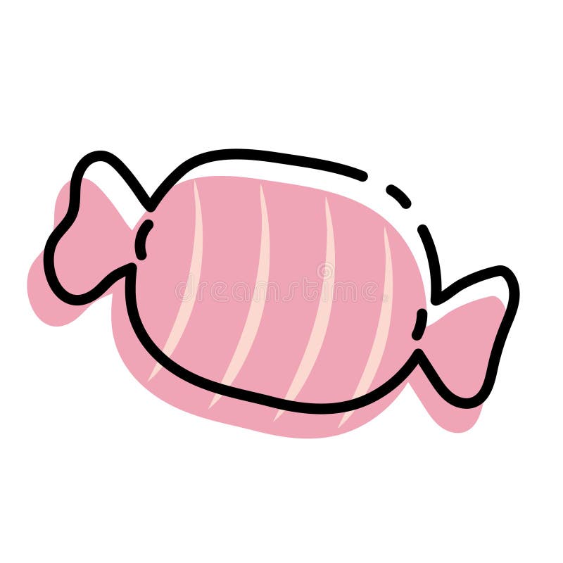 Colored Wrapped Candy Icon. Vector Stock Vector - Illustration of ...