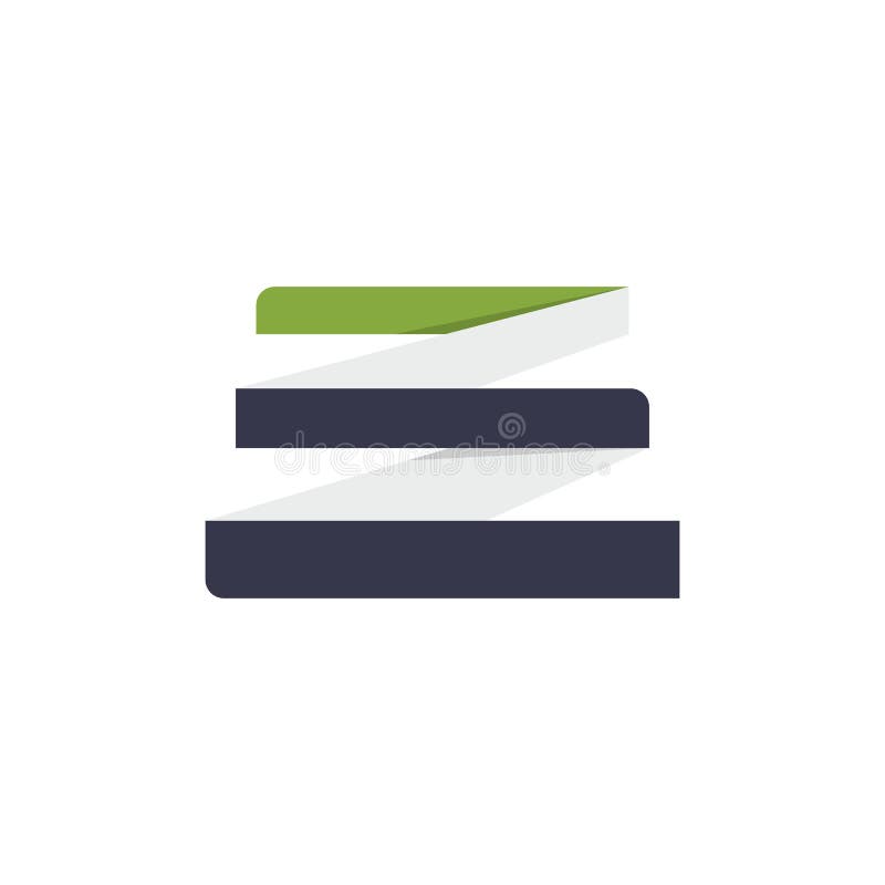 Colored zig zag icon logo stock vector. Illustration of creative ...