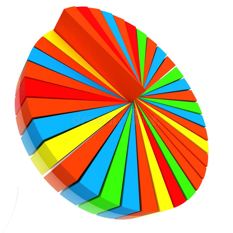 Coloree El Diagrama De Empanada Stock de ilustración - Ilustración de ...