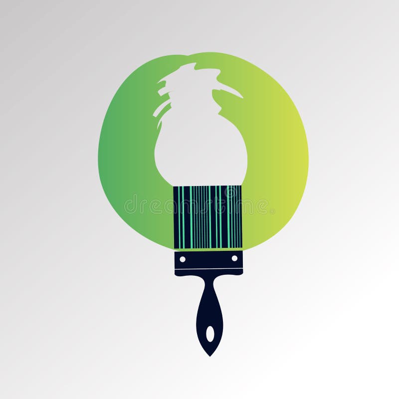 Coloree El Diseño Del Extracto Del Vector De La Brocha Ilustración del ...