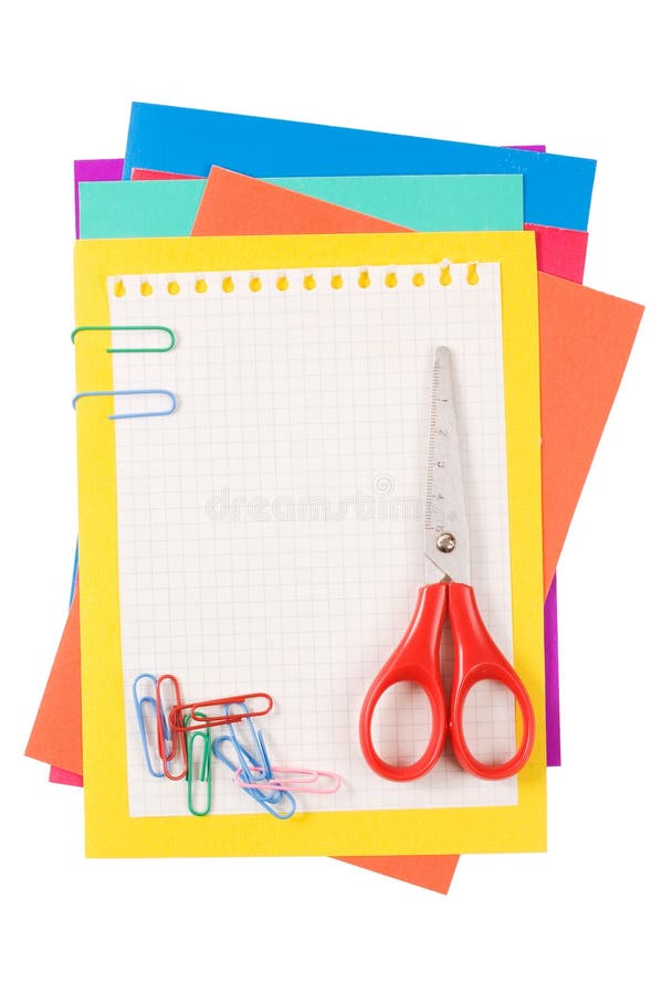 Coloree El Papel Con Un Clip De Papel Foto de archivo - Imagen de ...