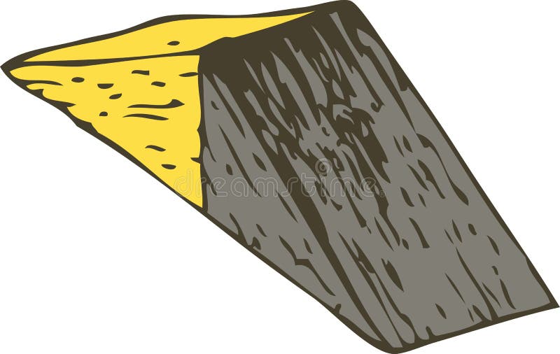 Coloree La Prisma Triangular De Madera Ilustración del Vector ...