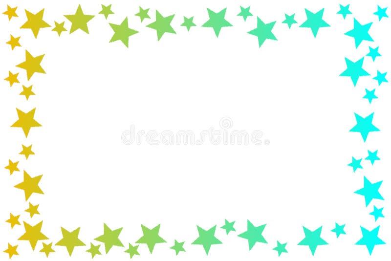 Bordes Y Marcos De Estrellas De Colores Imágenes De Bordes Marcos