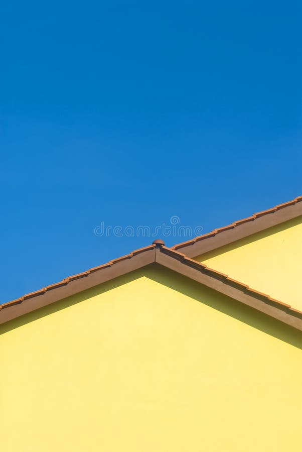 Colores Contrasty De Amarillo Y Del Azul Foto de archivo - Imagen de ...
