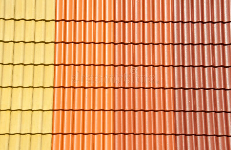 Colores De Las Tejas De Tejado Foto de archivo - Imagen de primer ...